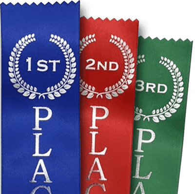 First Place Ribbons: Custom Award and Place Ribbons for your School or Club